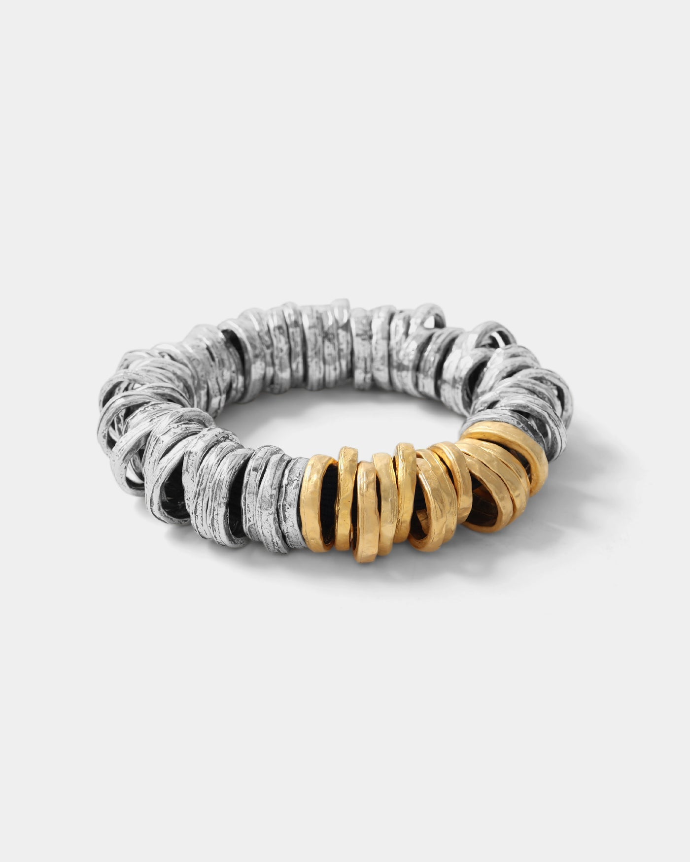 Ulysse | Threaded two-tone ring bracelet | Anne-Marie Chagnon